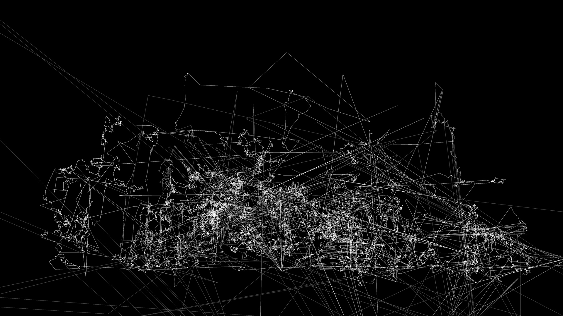 Eye-tracking drawing (Pjazza Kastilja, Valletta) – Matthew Attard